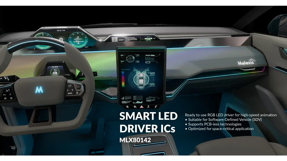 Melexis: Sechskanal-RGB-LED-Treiber mit MeLiBu 2.0 - AEEmobility